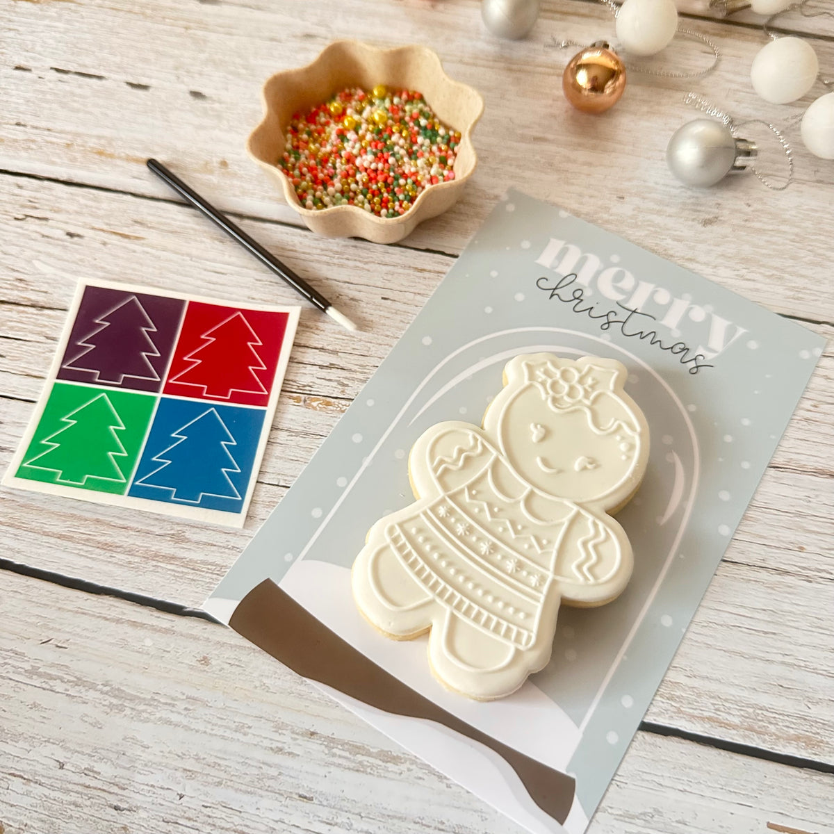 Christmas PYO Cookie Gingerbread Woman – The Sugar Cookie Box